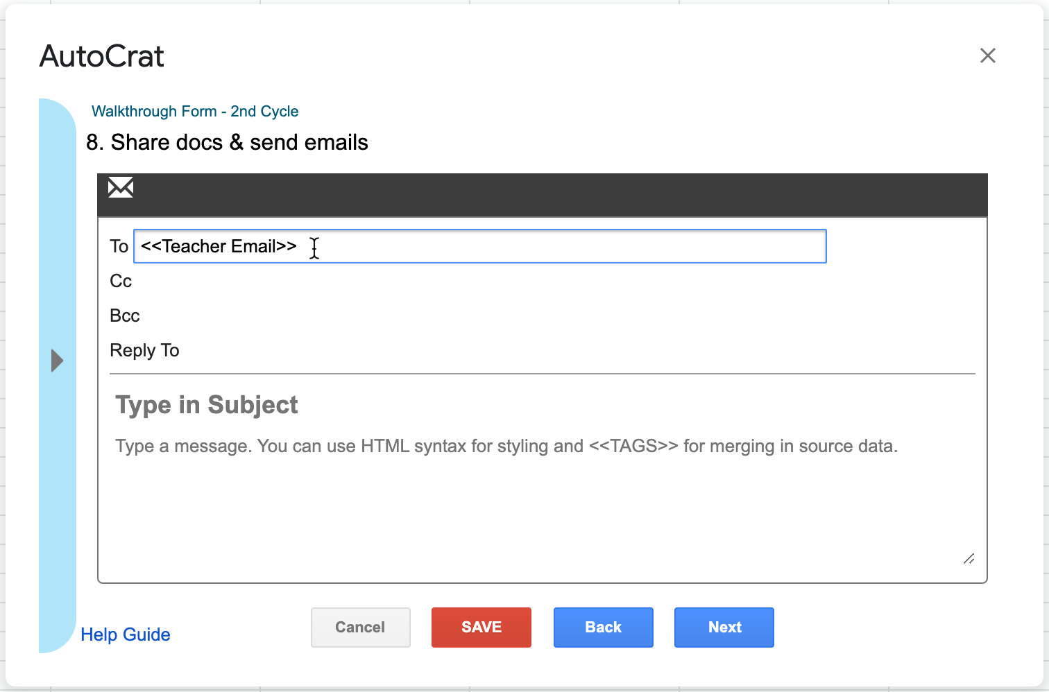 How To Make A Classroom Walkthrough Form in Google Forms & Email Your ...