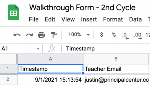 How To Make A Classroom Walkthrough Form in Google Forms & Email Your ...